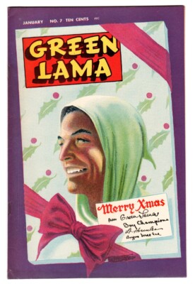 GREEN LAMA #7 comic book-1946-SPARK-WWII-MAC RAYBOY-Christmas cover | eBay