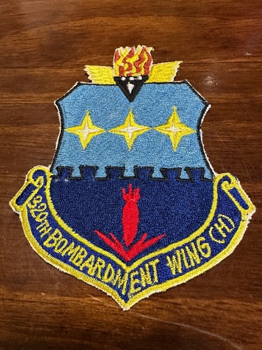 Vintage USAF 320th Bomb Wing Patch - Mather AFB California - Ace ...