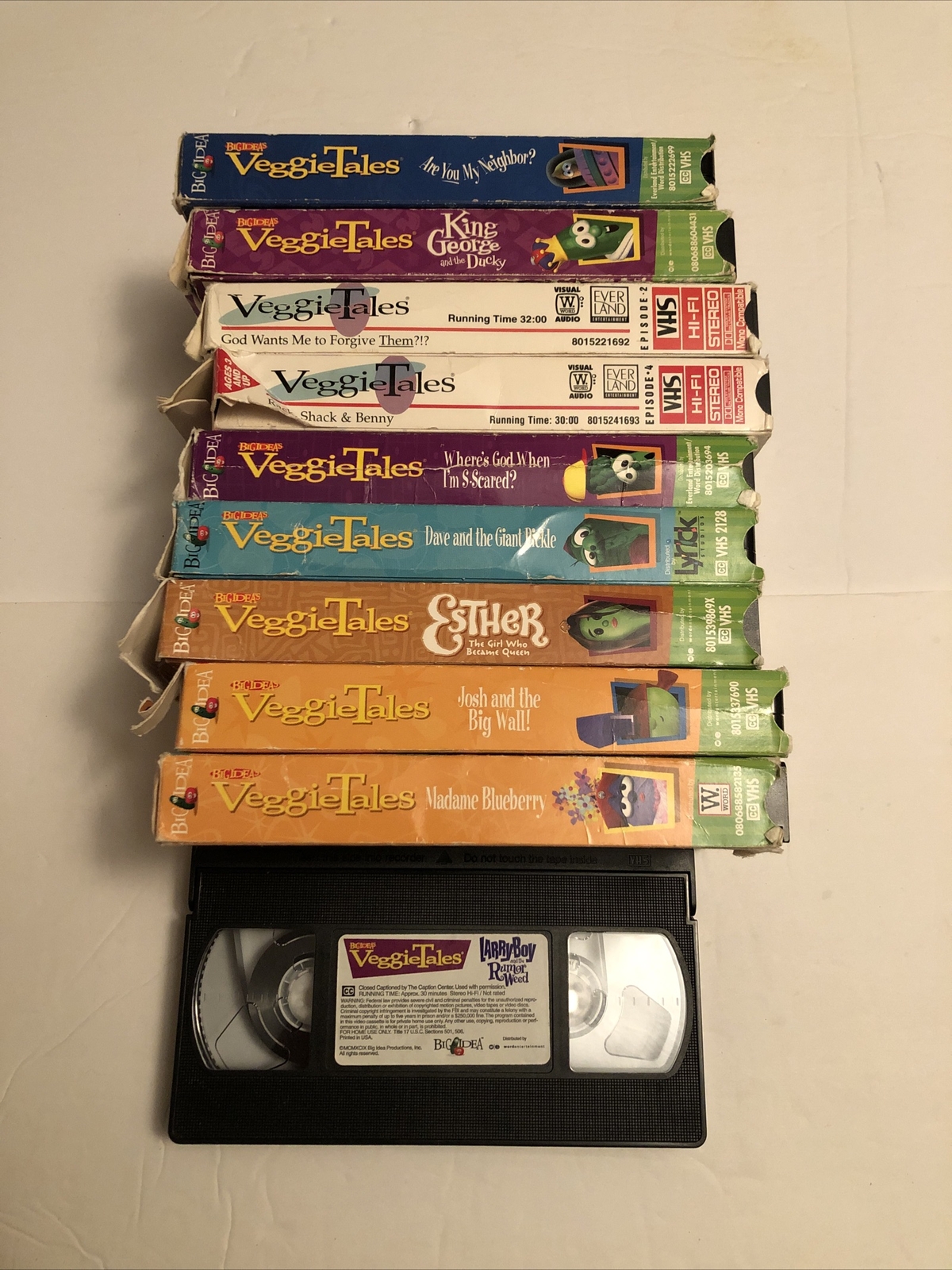 VeggieTales VHS - Lot of 10- Tested Veggie | Grelly USA