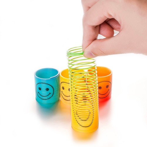 HOOHII 24 Mini Smile Springs Party Bag Fillers Colourful Kids Cute Fun ...
