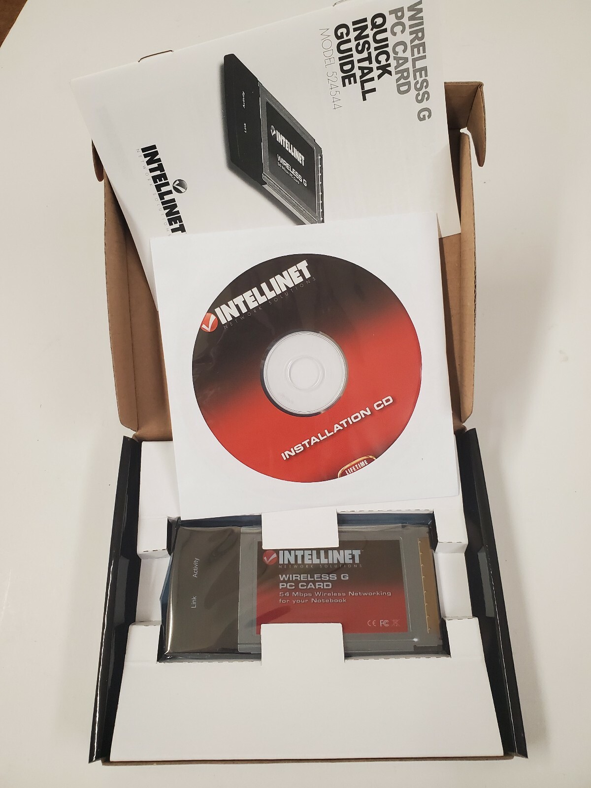 Intellinet Wireless-G PCMCIA Wifi Laptop Card, 524544 Win98/WinME/Win2k ...