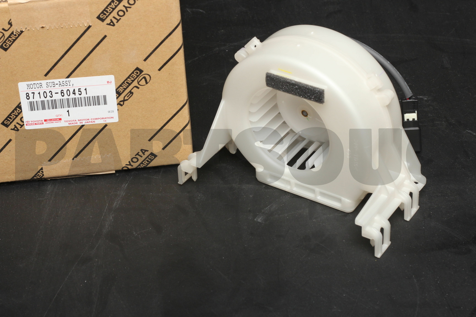 8710360451 Genuine Toyota MOTOR SUB-ASSY, BLOWER W/FAN(FOR COOL BOX ...