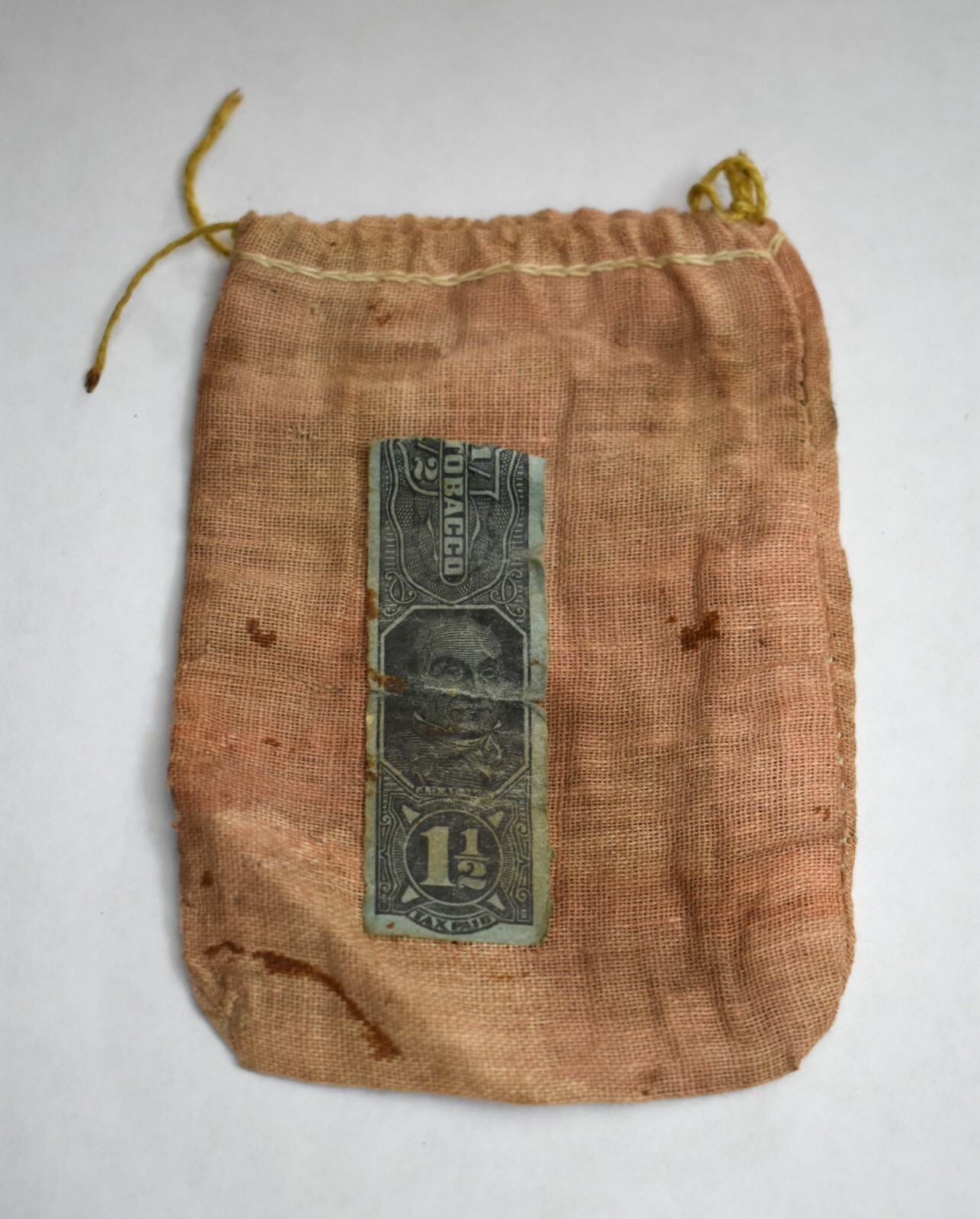 Antique 1910 Era Cloth Tobacco Pouch with 1-1/2 Tax Stamp Empty | eBay