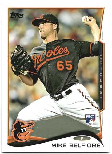 2014 Topps Baseball Mike Belfiore Rookie Baltimore Orioles #516 | eBay