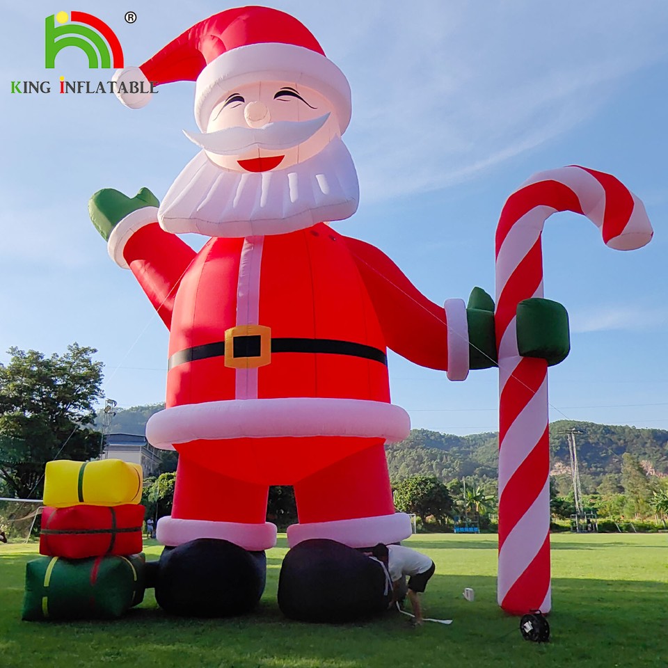 20FT 26FT 33FT Giant Inflatable Santa Claus Fit Outdoor Christmas ...