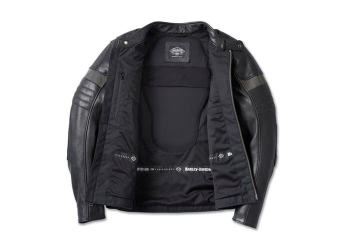 Mens 3XL Harley Davidson 120th Anniversary Triple Vent Leather Jacket ...