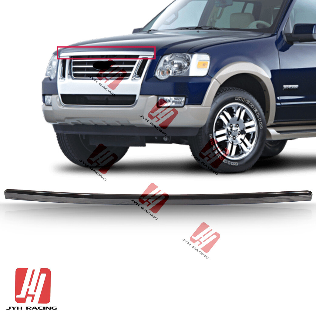 2006-2010 Ford Explorer Sport Trac Front Hood Molding Gloss Black ...