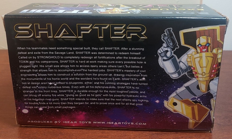 Transformers IGear Toys 3rd Party TFCON 2012 Exclusive Shafter NEW! | eBay