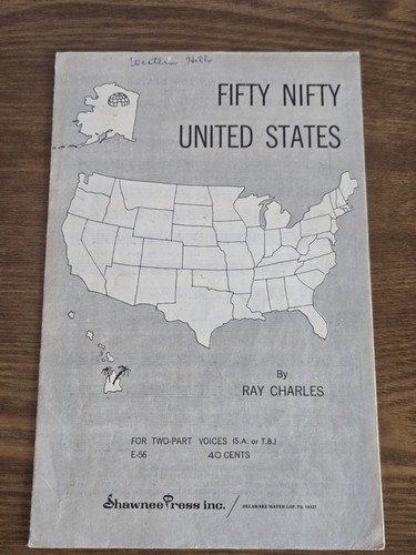 Fifty Nifty United States By Ray Charles Sheet Music | eBay