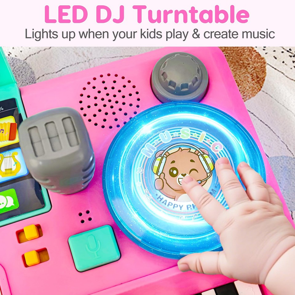 Fisher-Price Laugh and Learn Baby and Toddler Toy Mix and Learn DJ ...