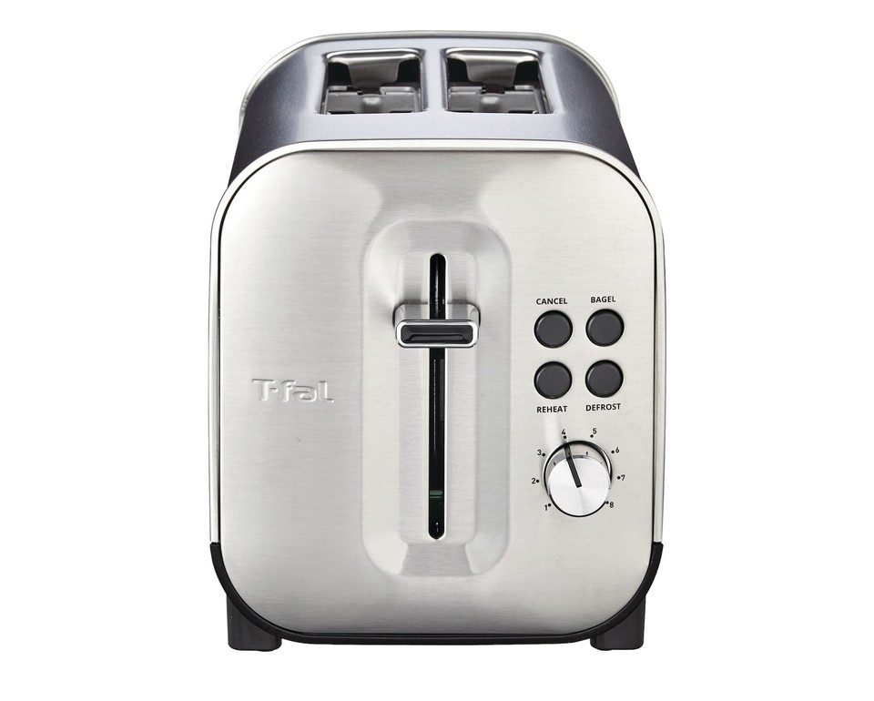 T-fal Element Wide Slots Toaster w/ 6 Settings, Stainless Steel, 2 ...