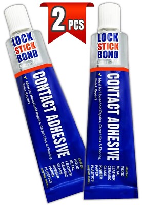 2x Multi Purpose Instant Contact Adhesive Super Strong Fast Drying Glue ...