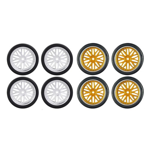 4 Pack RC Car Rims And Tires Durable Tires 32mm Diameter Repalces for 1 ...