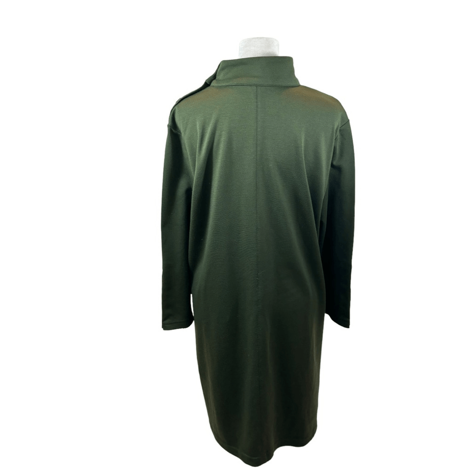 Ladies NorthStyle Brand Army Green Button Collar Shift Dress Size Large ...