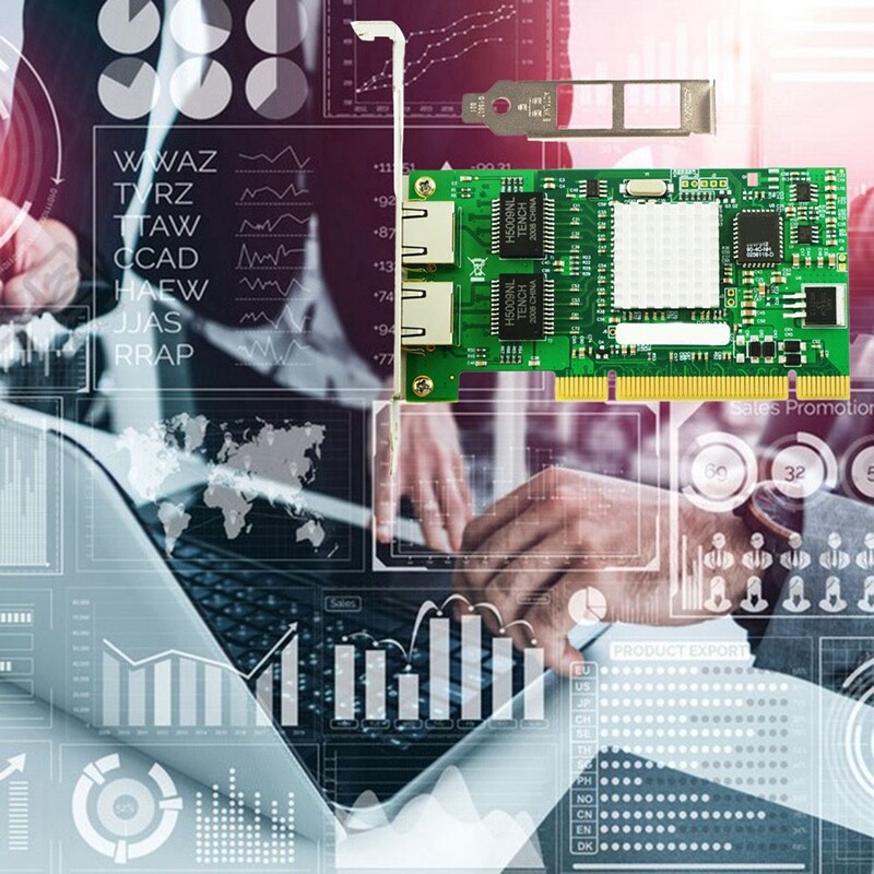 8492MT PCI Gigabit Dual Electrical Server Nic 82546EB/GB Chip ...