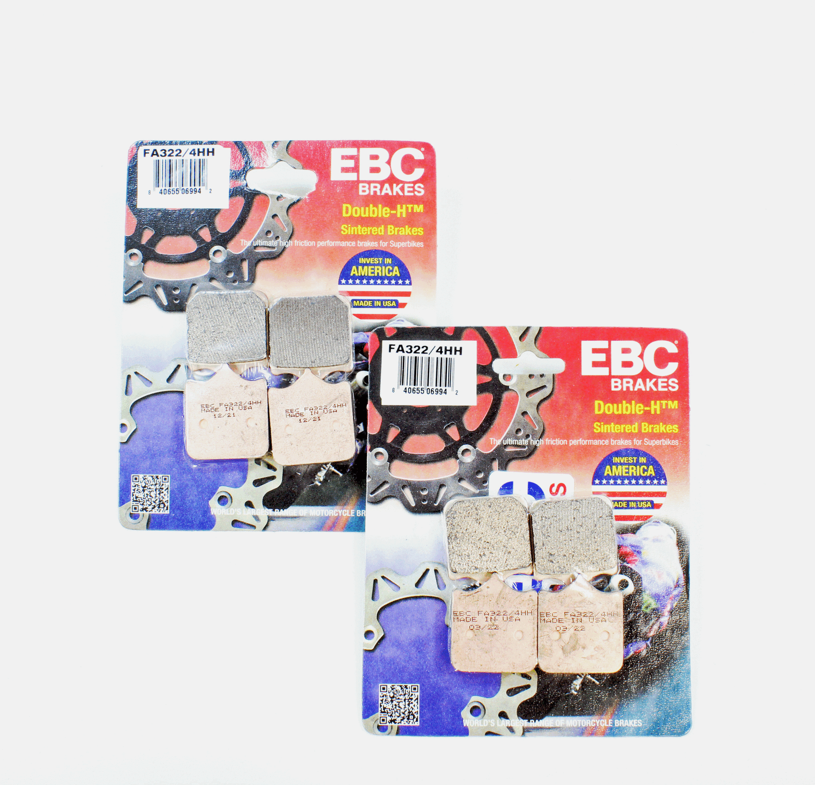 EBC HH Sintered Brake Pad Set for 2002-2006 Ducati 998 S Front 2 Pair ...