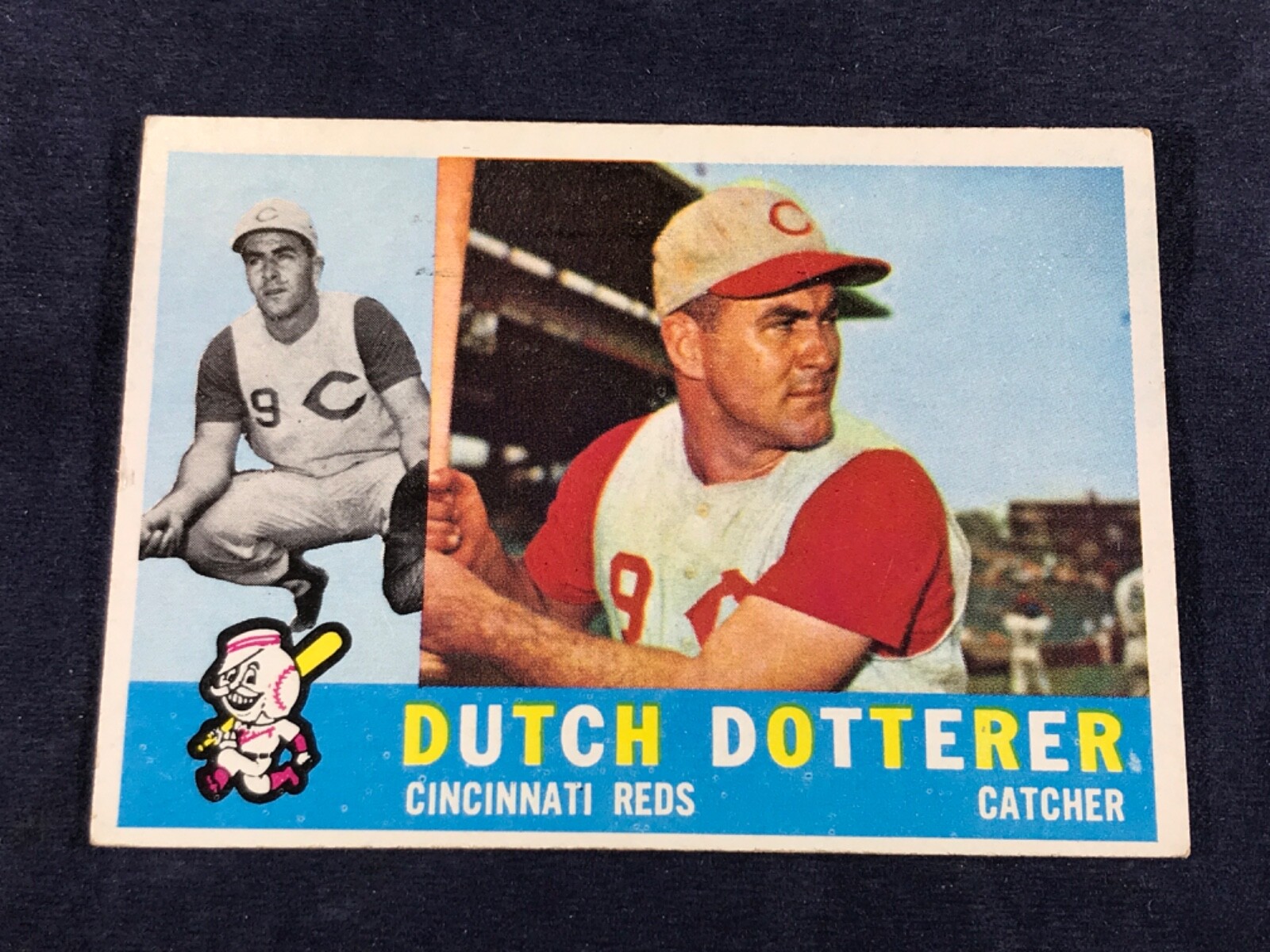 O3-56 BASEBALL CARD - DUTCH DOTTERER CINCINNATI REDS - CARD #21 - 1960 ...