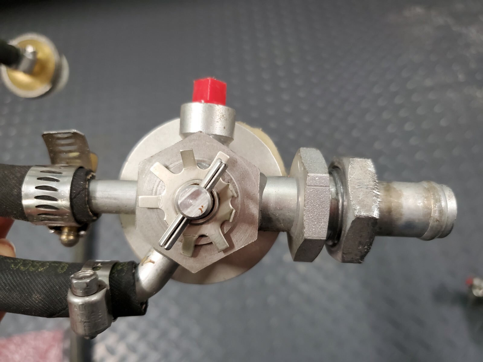 Piper Vacuum Pump System, Airborne Gauge, Valve, Misc. Hoses (Pump Not ...