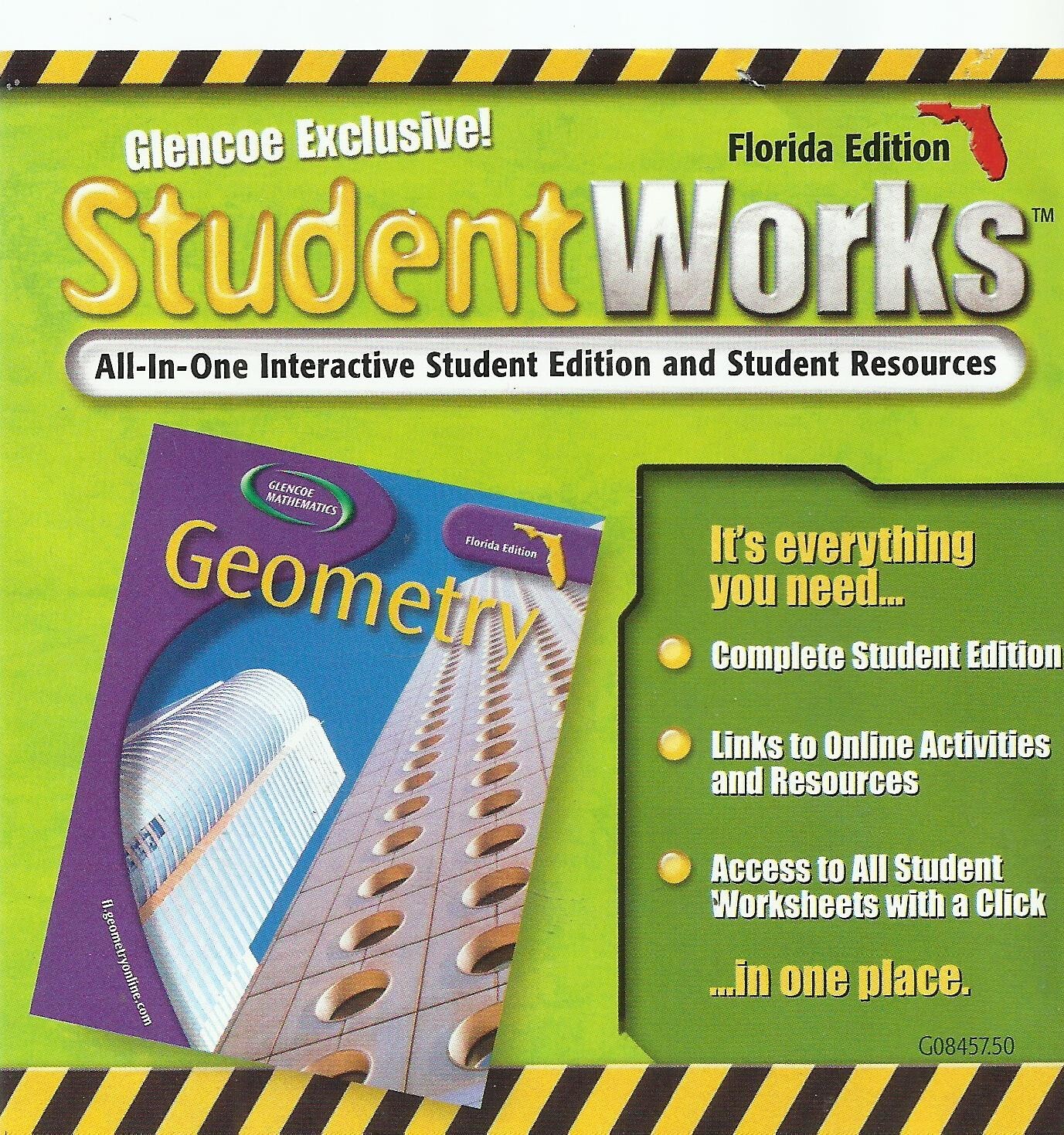 student works florida edition geometry pc software | eBay