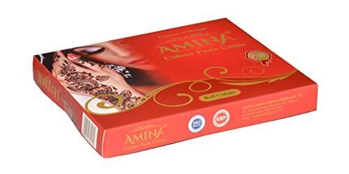 Henna Instant Tatto Red Outline Mehndi Color Paste Cone (Red, 12 Piece ...
