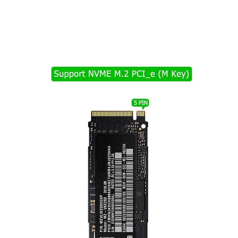 PCIe NVMe Adapter M.2 NVMe SSD to PCI-e x4/x8/x16 Converter Card with ...