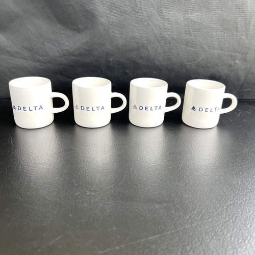 Set Of 4 Delta Airline Dark Blue Logo Mini M Ware China Espresso Cup | eBay