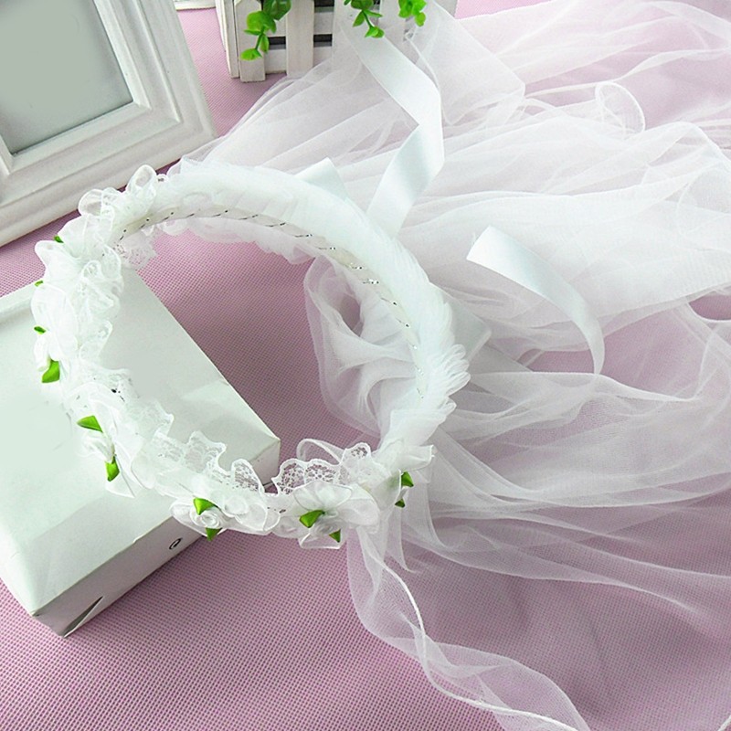 Long Veil for Wedding Flower Girls Ring Bearer for Head Decoration for ...