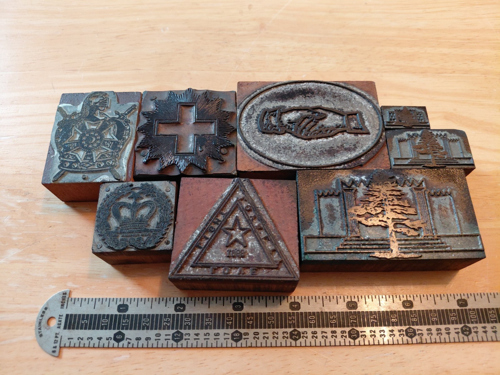 vintage letterpress print blocks | eBay