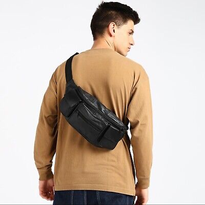 Leather Fanny Pack Belt Waist Pouch Hip Travel Purse Large Leather Fanny Pack Belt Waist Pouch Hip Travel Purse Large