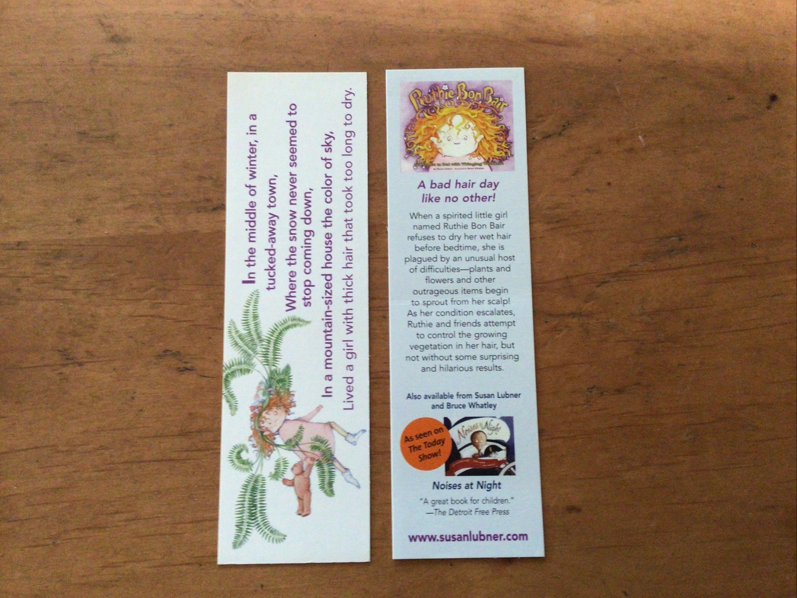 Ruthie Bon Bair : Do Not Go to Bed with Wringing Wet Hair! by Susan ...