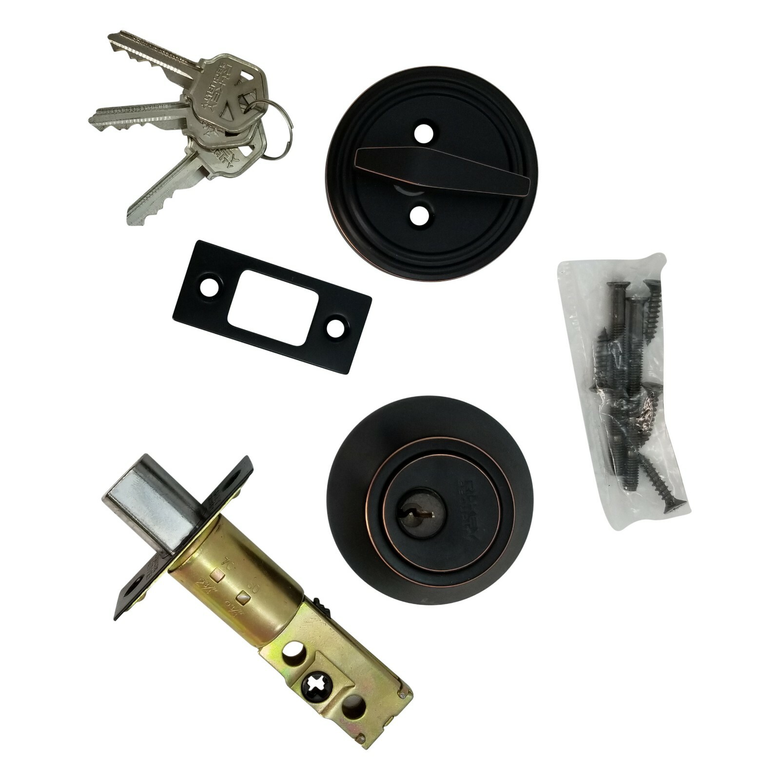 High Quality All Type DeadBolt Lock Entry Keyed Cylinder 3 Key Exterior ...