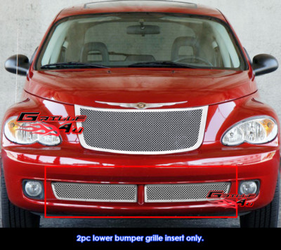 Fits 2006-2010 Chrysler PT Cruiser Bumper Stainless Chrome Mesh Grille ...