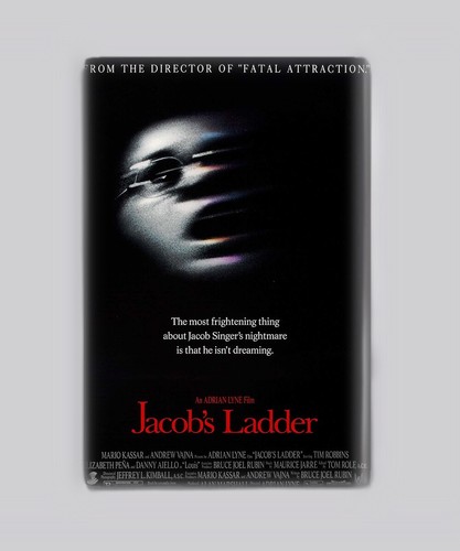 JACOB'S LADDER (1990) - 2"x3" MOVIE POSTER MAGNET (90s horror cult vhs ...
