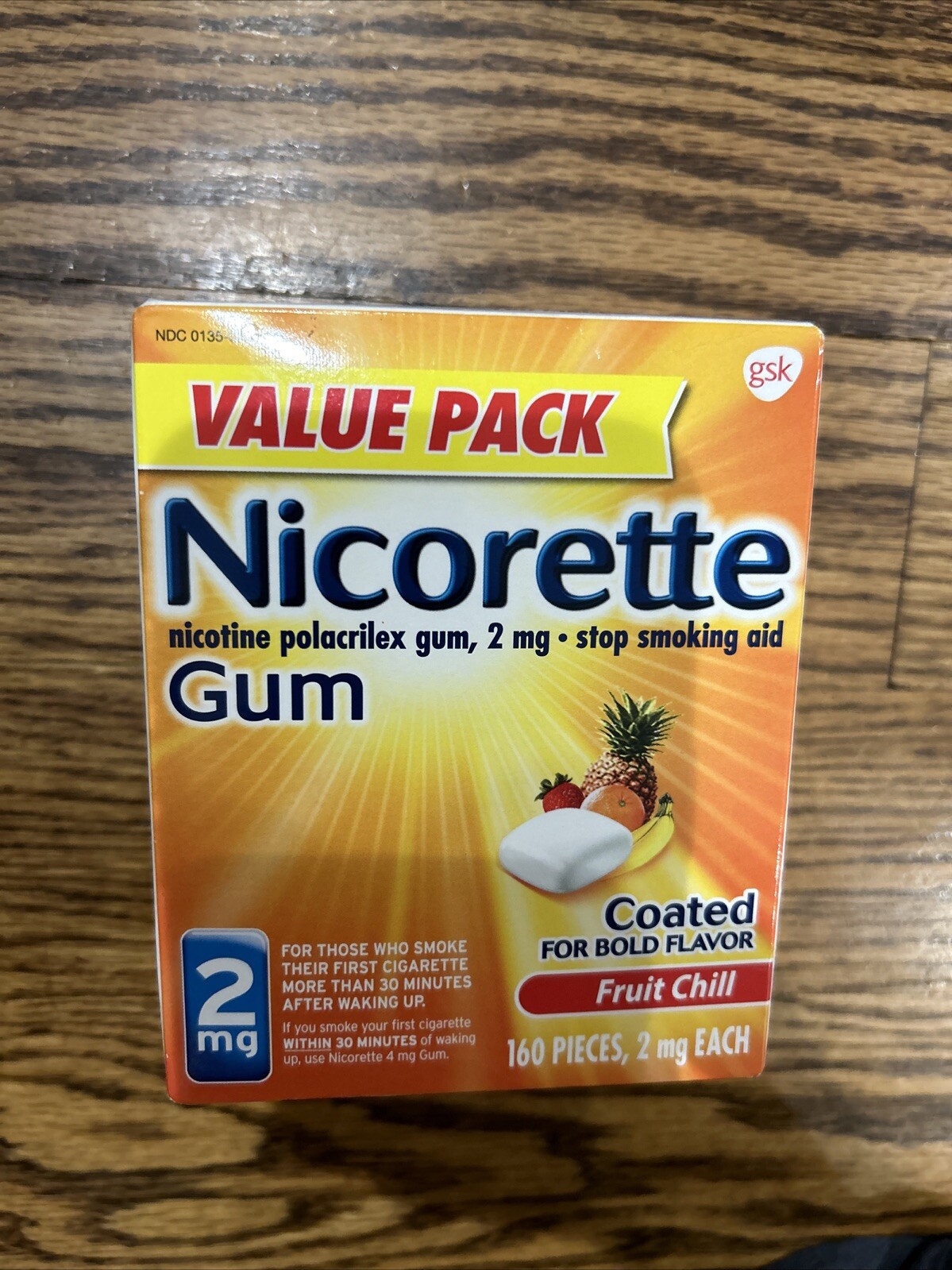 Nicorette Value Pack Fruit Chill 2mg Coated Gum 160 Pieces Exp 3/2026 ...