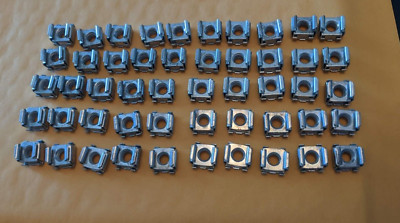 (50) 1/4-20 Cage Nuts Steel Zinc C7988-1420-3B Panel Range: .025-.063 ...