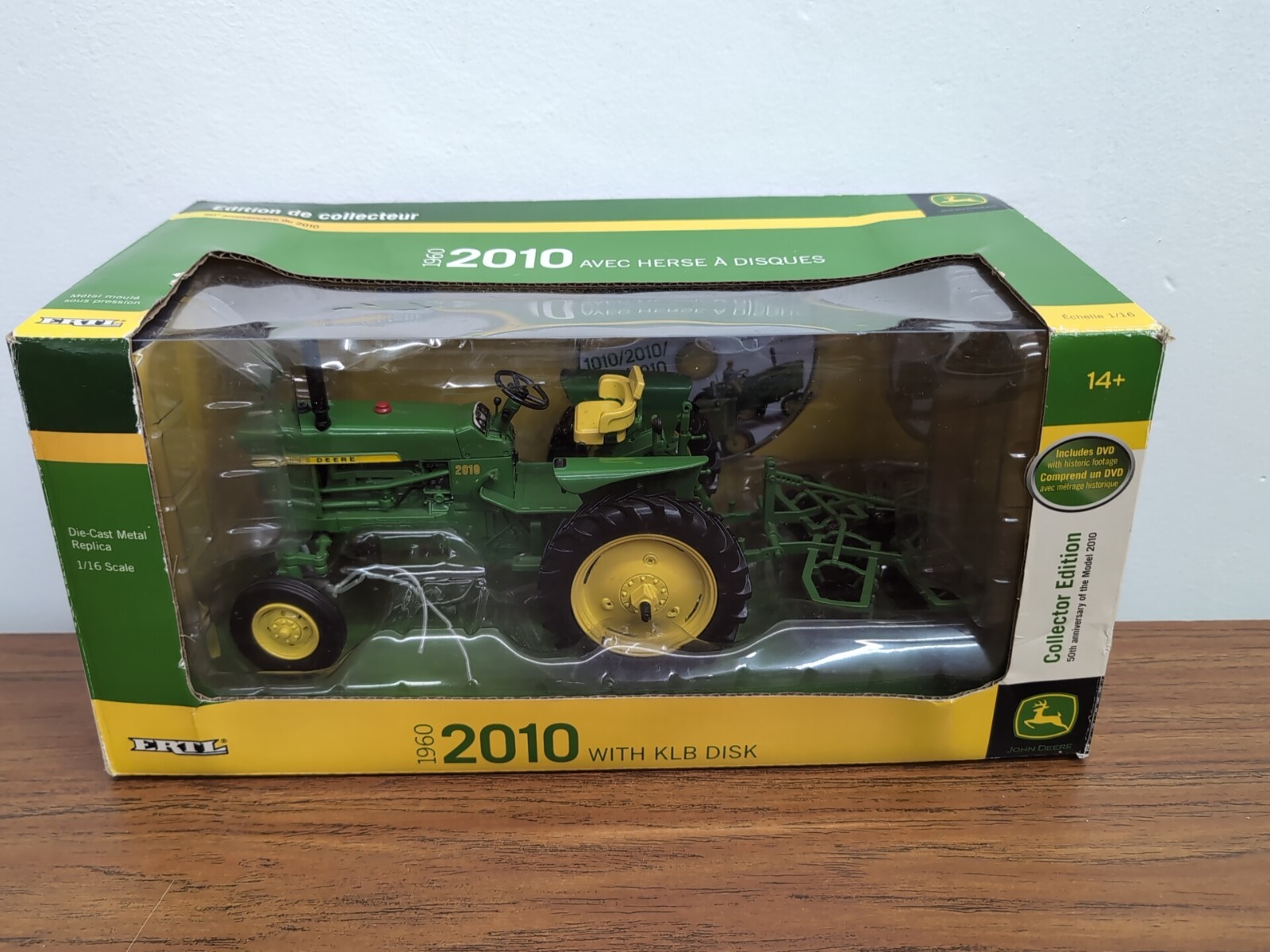 1/16 Ertl Farm Toy John Deere 2010 Tractor With KBL Disc Set | eBay