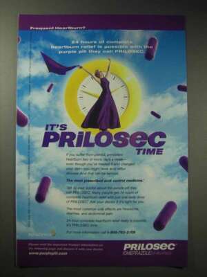 2000 AstraZeneca Prilosec Ad - Frequent Heartburn? | eBay