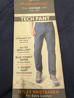 Weatherproof Vintage Tech Pant Stretch Water Repellent pockets 40 32 ...