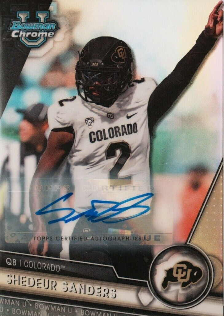 2023 Bowman University Chrome - Image Variation Autographs #88 Shedeur Sanders /25 (AU, RC) for ...