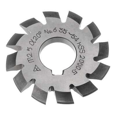 M2.5 No.6 20 Degree HSS Involute Gear Cutter Module Rack Milling Lathe ...