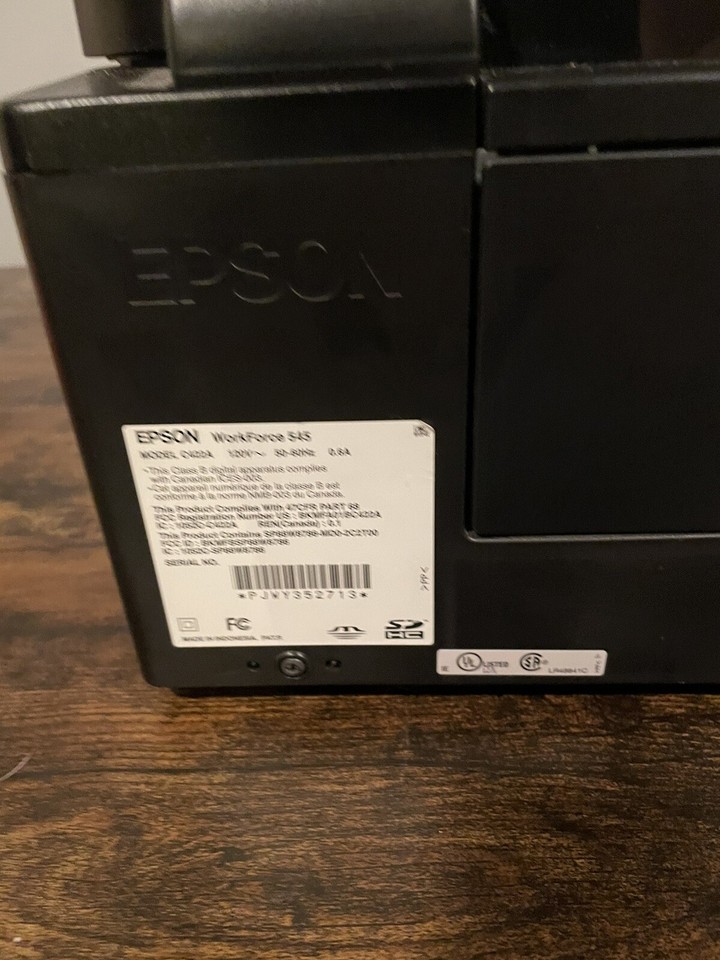 Epson Workforce 545 All-In-One Inkjet Printer C422A Untested | eBay