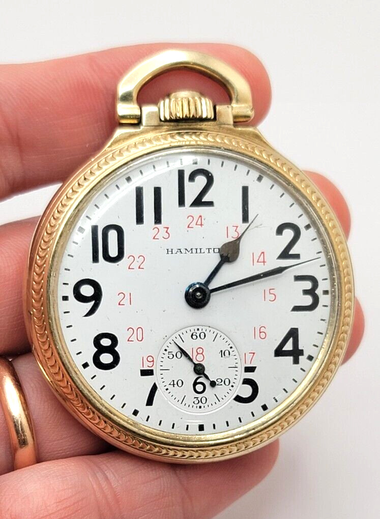 1953 HAMILTON "992B" 21j 10k GF OPEN FACE 16s RAILROA… - Gem