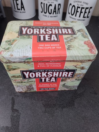 Yorkshire Tea Collectable Tin, Hinged Lid | eBay UK