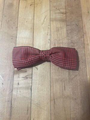 Vintage Bow Tie Clip On Red Black Checker Ruebro NY Bowtie 1950s | eBay