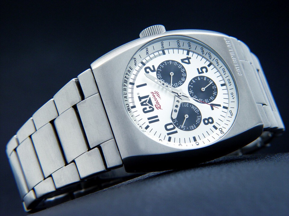 CAT Watch Gripper III With Calendar Complete Stainless Steel 10 BAR ...