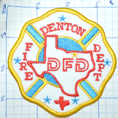 TEXAS, DENTON FIRE DEPT VINTAGE DFD PATCH | eBay