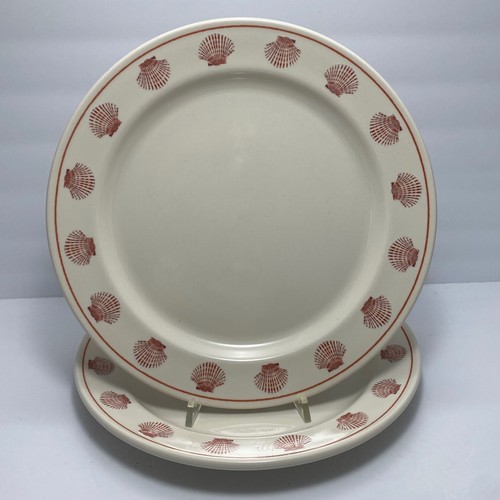 Vintage Gemware Shell Dinner Plates | 11.25 in | Pink | USA | Set of 2 ...