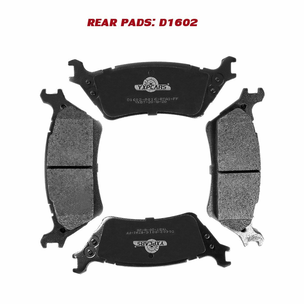 Front & Rear Ceramic Disc Brake Pads For 2012 2013 2014 2015 - 2017 ...