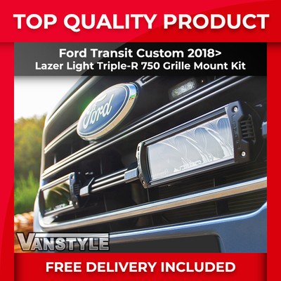 FIT FORD TRANSIT CUSTOM 18-23 LAZER LIGHT TRIPLE-R 750 LED SPOT LAMPS ...