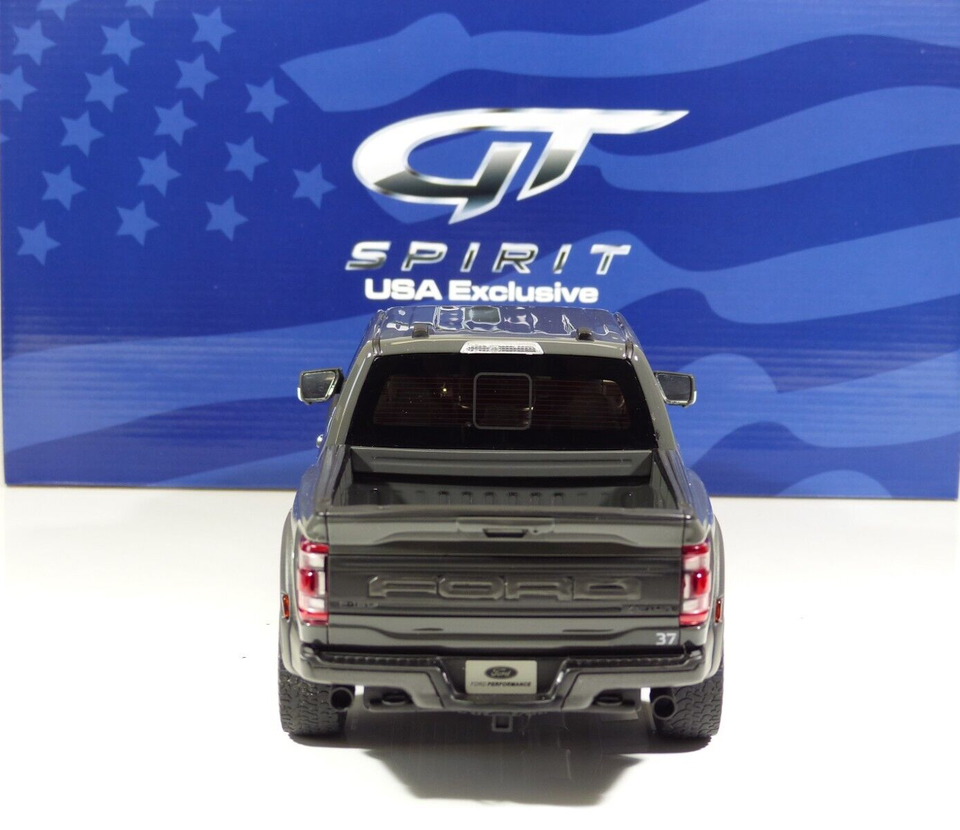 Ford F-150 Raptor 2022 Pick-Up dark-gray, black rims 1:18 US051 GT ...